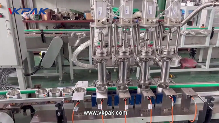 4 Head Filling Machine, 4 Nozzle Liquid Filling Machine - VKPAK