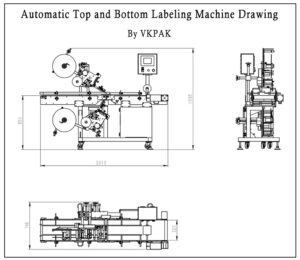 Automatic Top and Bottom Labeling Machine - VKPAK