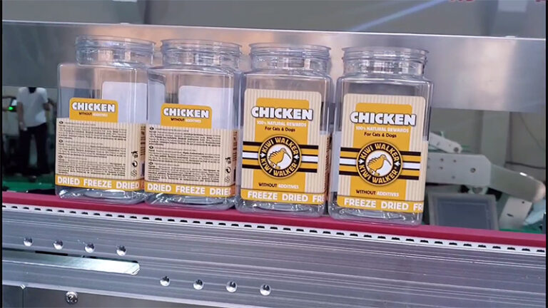 Square Bottle Labeling Machine, Square Bottle Label Applicator - VKPAK