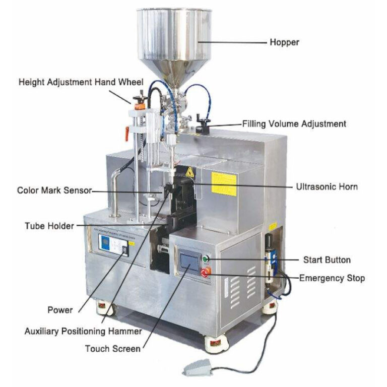 VK-TFS-002U Semi Automatic Ultrasonic Tube Filler And Sealer Machine - VKPAK